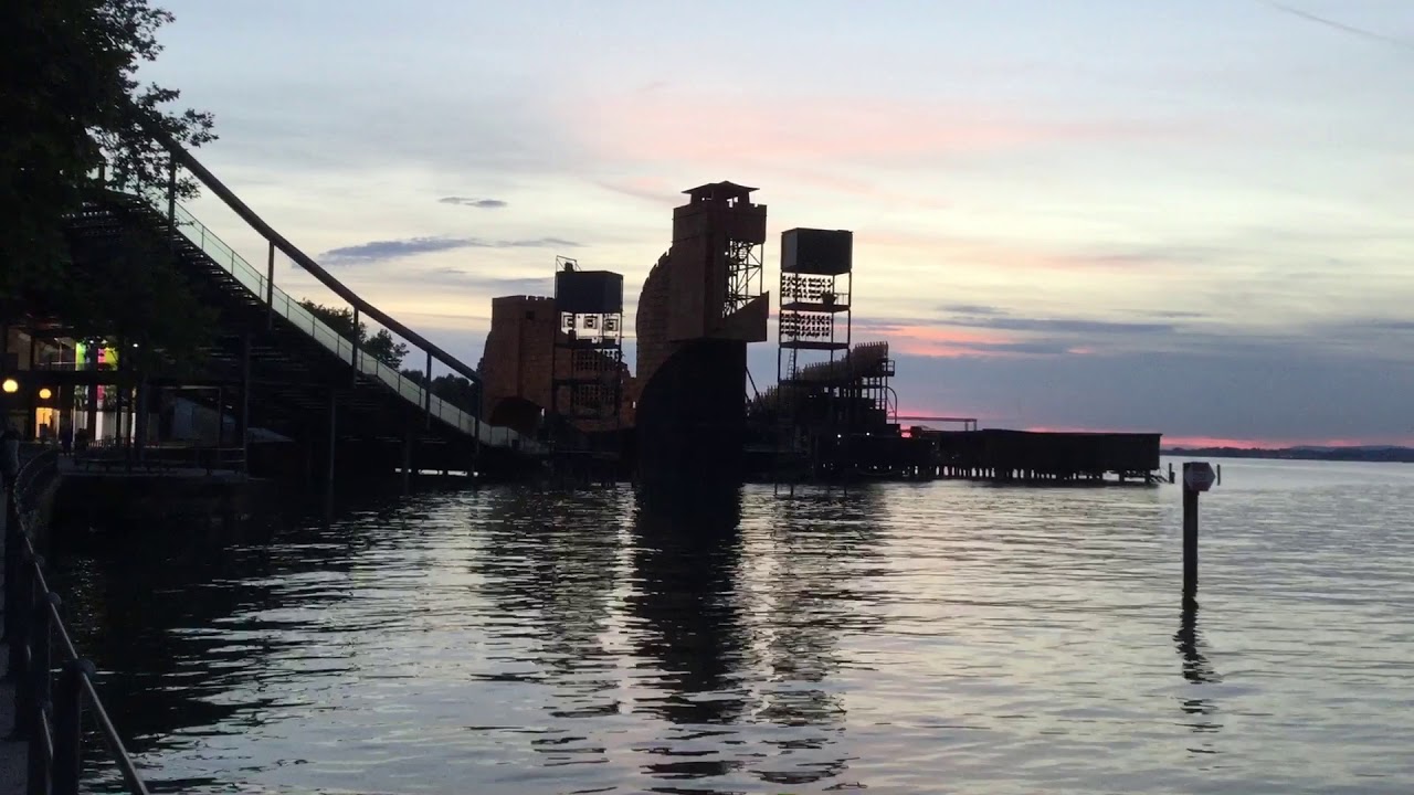 Postcard, sunset in Bregenz, Bodensee. - YouTube