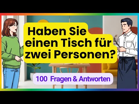 Meistere das Restaurant auf Deutsch! | 100 Dialoge zum Deutsch lernen (A1-A2)
