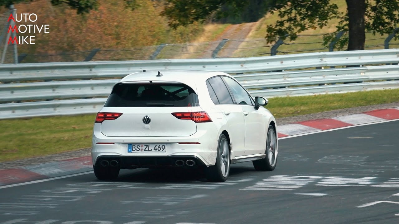 2021 VOLKSWAGEN GOLF 8 R SPIED TESTING AT THE NÜRBURGRING - YouTube