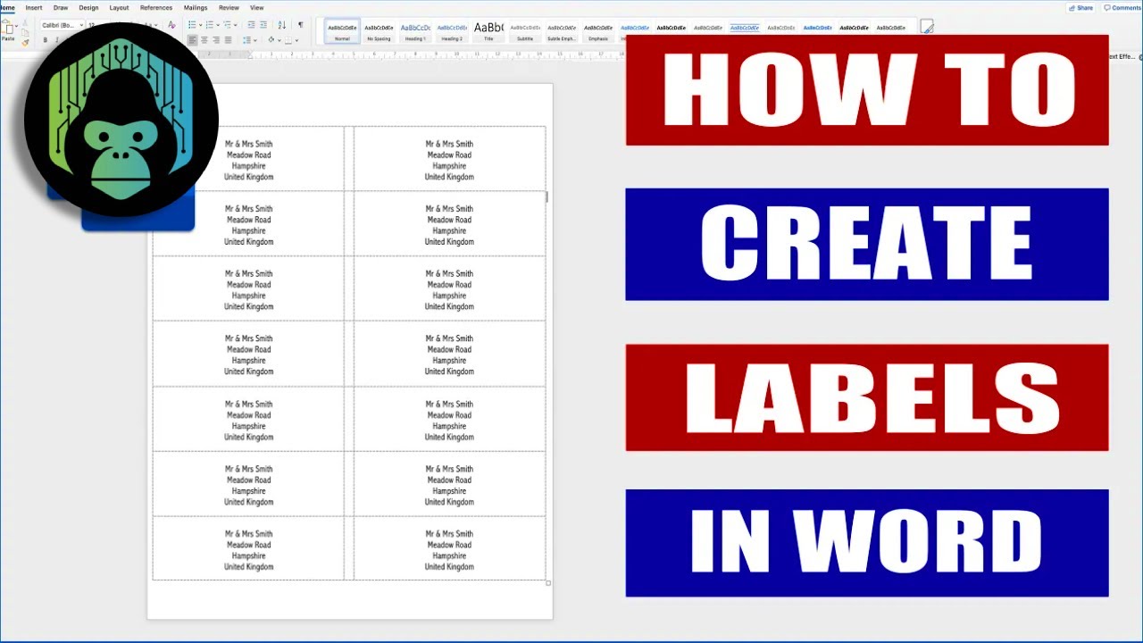 [GUIDE] How to Create Labels Using Microsoft Word | Make Label ...
