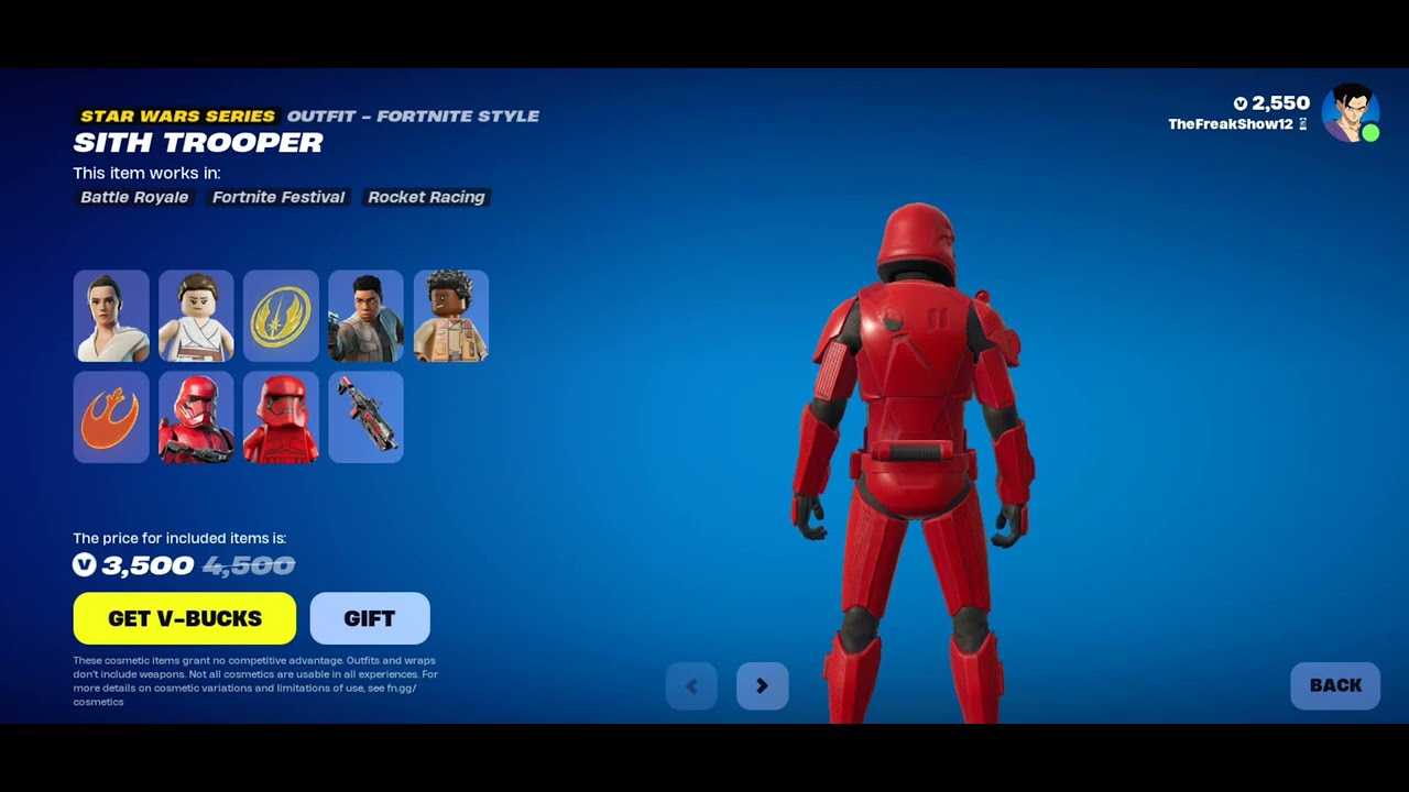 Rey/Finn/Sith Trooper/Zori Bliss/Kylo Ren/Deep Sea Skins/More Return ...