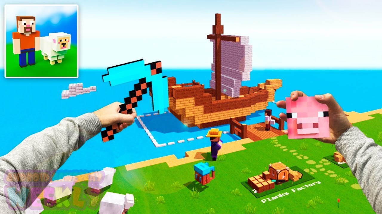 CubeCraft - Gameplay Walkthrough (Android) Level 1 - Built a Ship - YouTube
