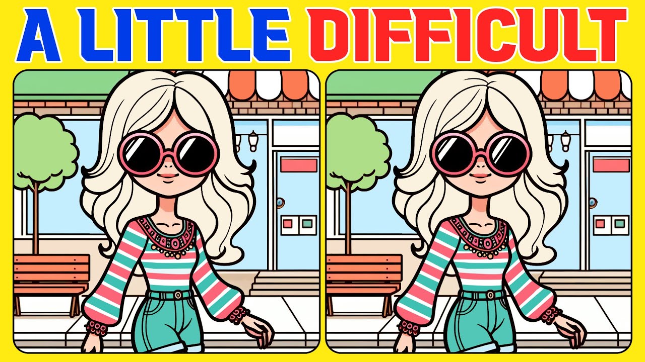 🧠🧩Spot the Difference | Brain Workout 《A Little Difficult》 - YouTube