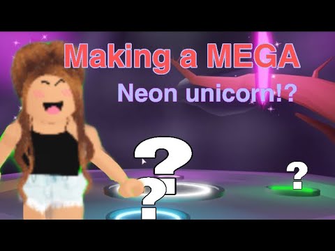 Making a MEGA neon unicorn!?||Roblox Adopt me! - YouTube