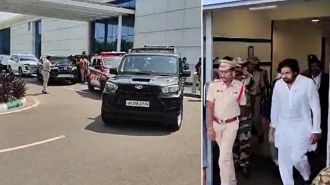 Deputy CM Pawan Kalyan Grand Entry | Pawan Kalyan High Security | Pawan ...