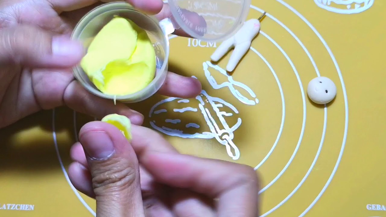 FADC Basic Air dry Clay Chibi Doll - YouTube