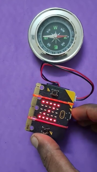 Digital magnetic compass using microbit #microbit - YouTube