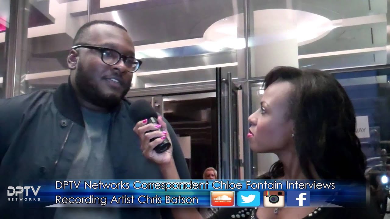 DPTV Networks Correspondent Chloe Fontain catches Chris Batson outside ...