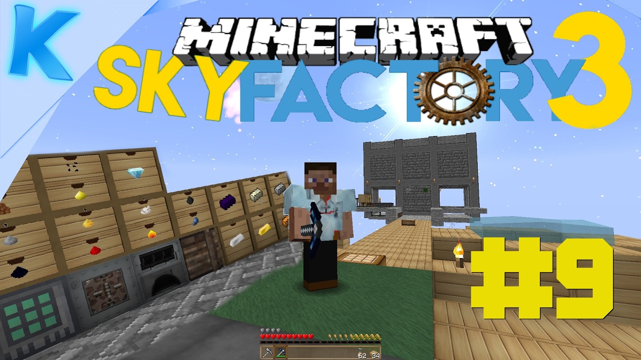 Minecraft - Skyfactory 3 - Ep 9 Eerste Death van het Seizoen! Base ...