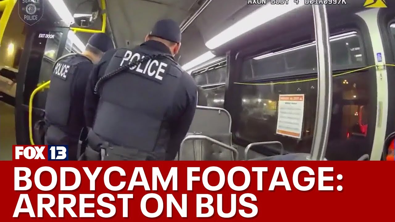 Video shows arrest of bus driver stabbing suspect | FOX 13 Seattle ...