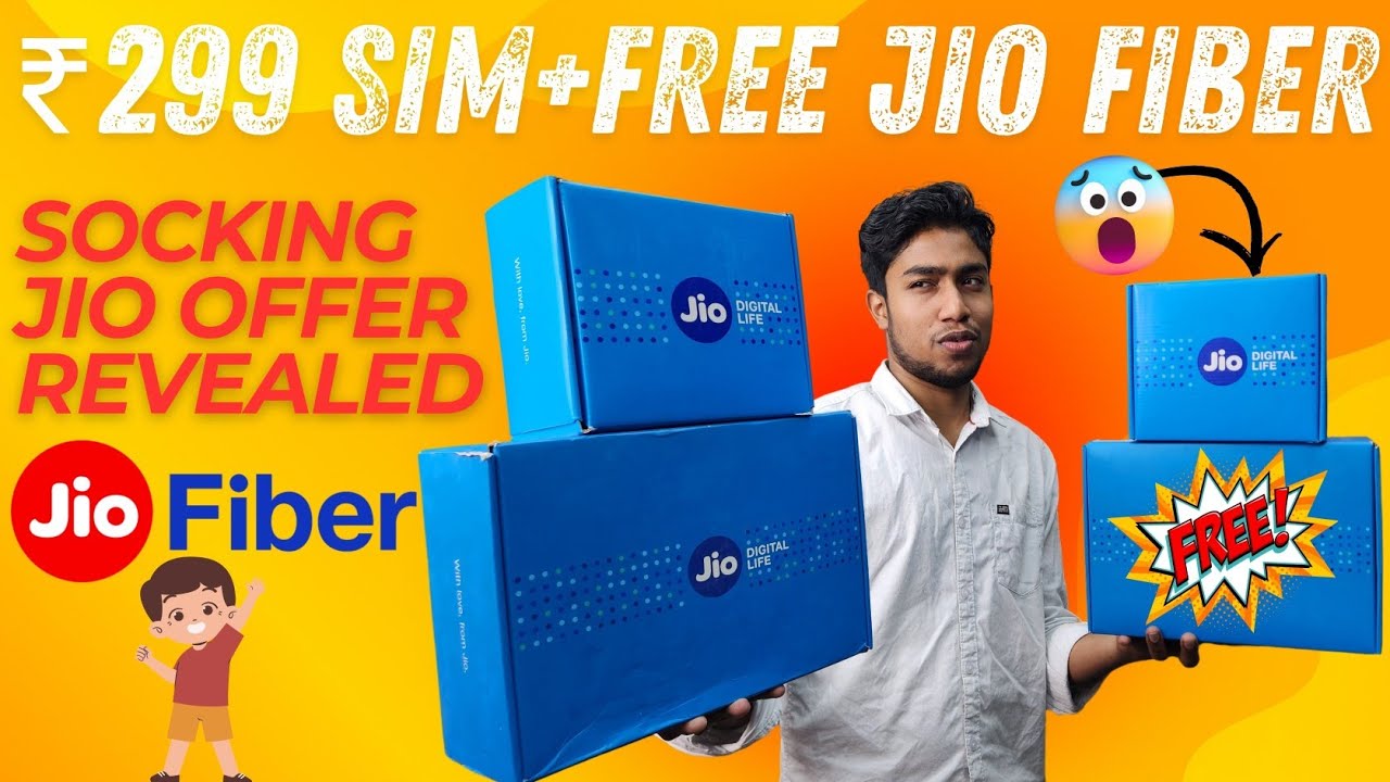 Jio Sim + Jio Fiber 50 Days FREE Full Process 😍 Jio Fiber Gold Pass ...