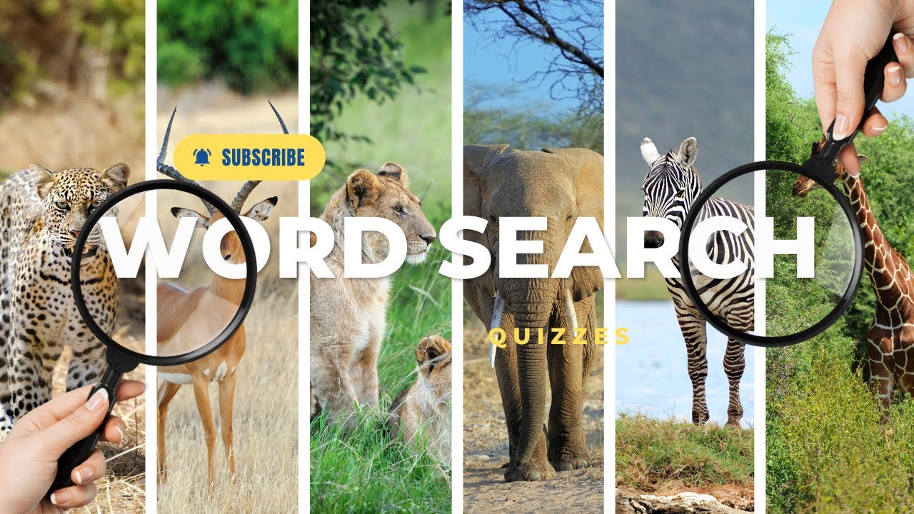 Wildlife Word Search Adventure: Explore the Animal Kingdom with this ...