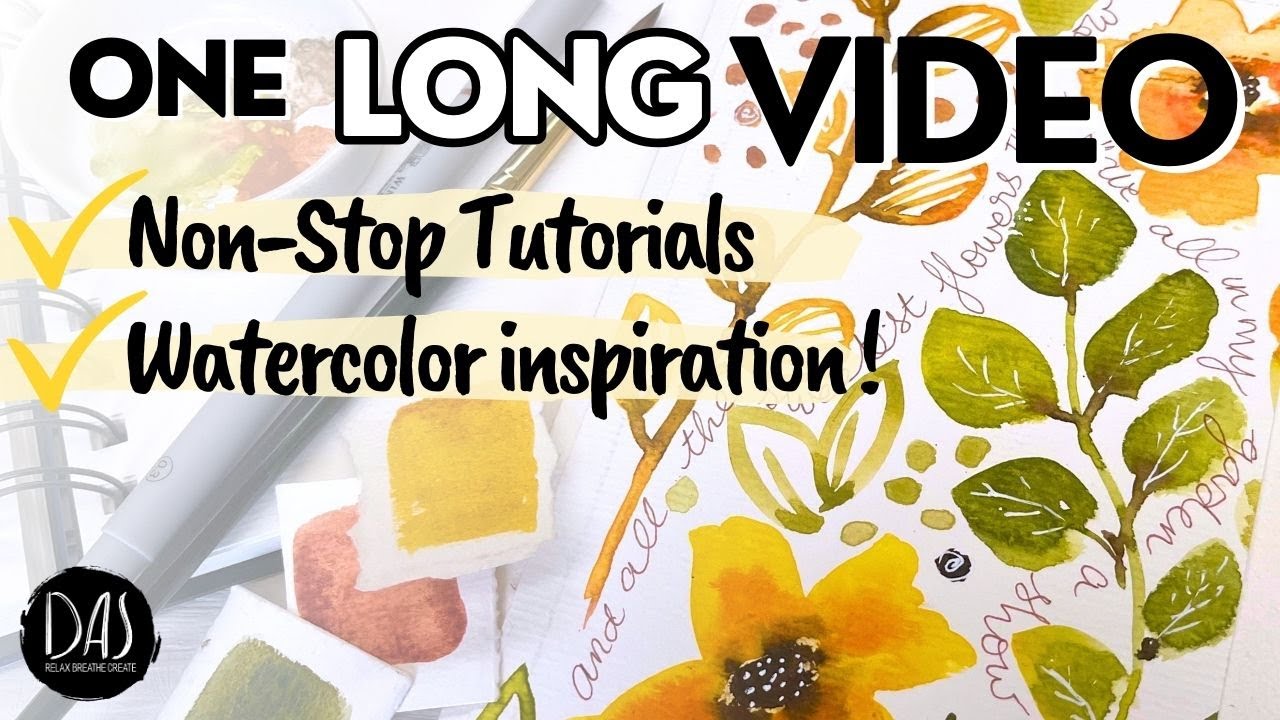 4hrs of Spring & Easter Watercolor Painting Inspiration | TEN Tutorials ...