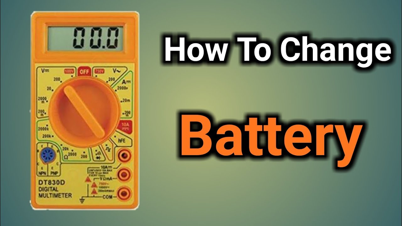 How To Change Multimeter Battery || Multimeter ki Battery Kaise change ...