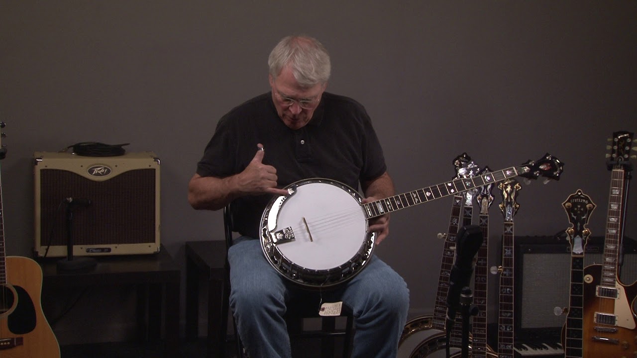 Stelling Custom Red Fox Maple 5 string banjo played by Geoff Hohwald ...