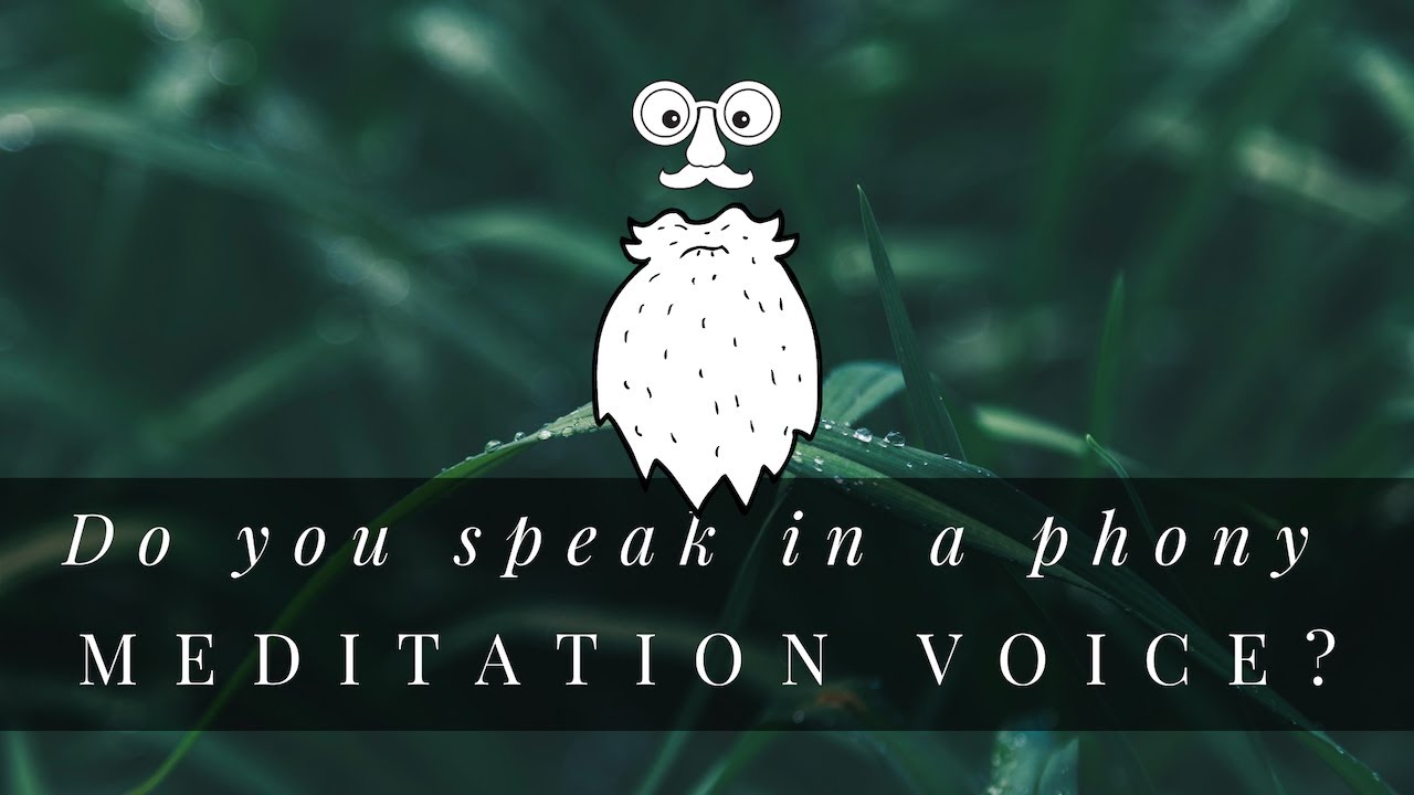 Do you speak in a phony meditation voice? - YouTube