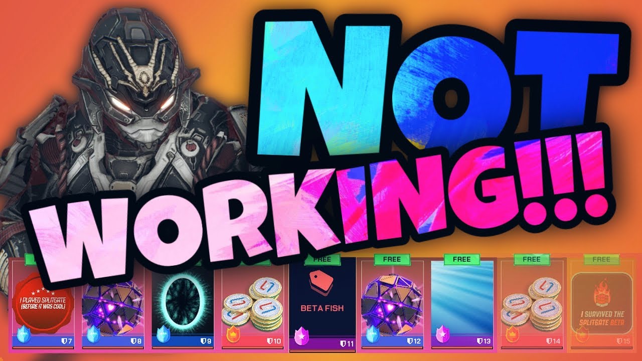 Why Is My Splitgate Battlepass NOT WORKING!!!!! - YouTube