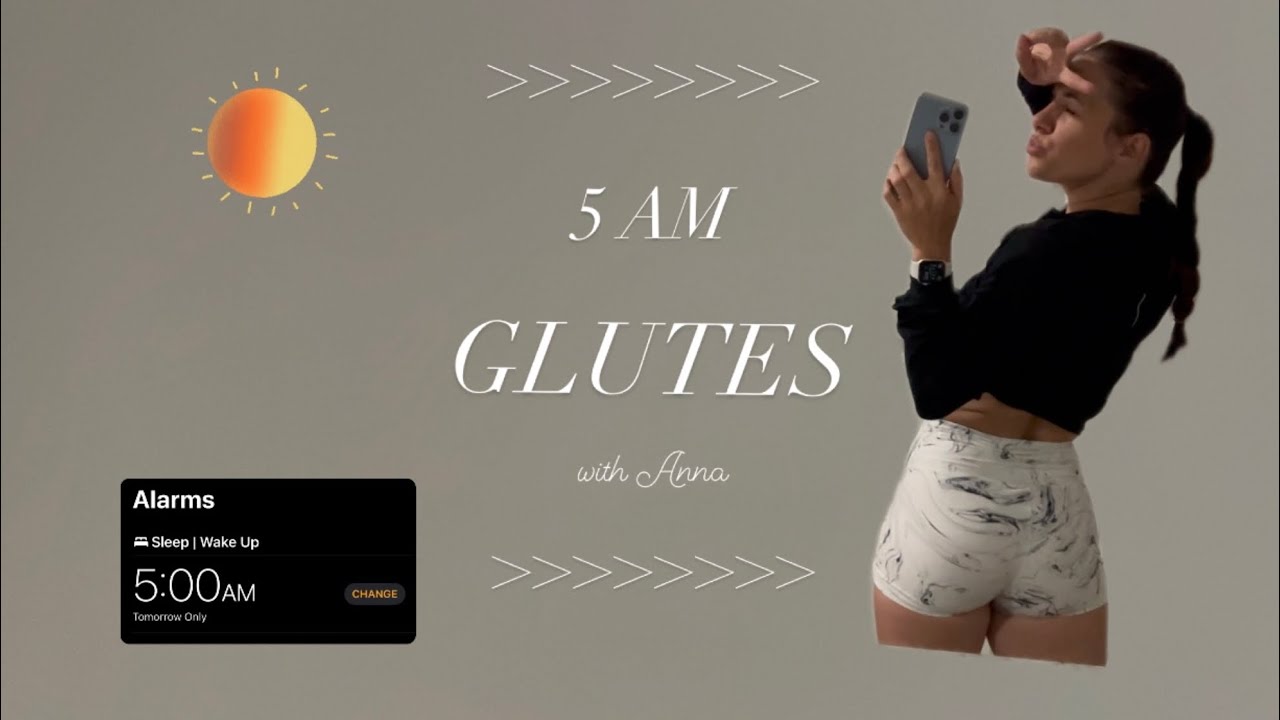 5AM Wakeup: Glute Workout Before Work - YouTube