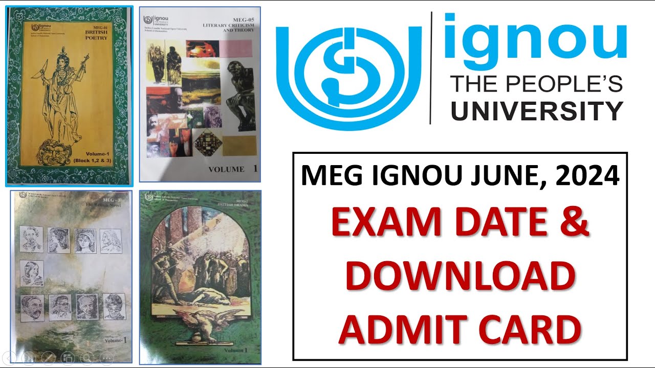 IGNOU MA English Exam Date || MEG Term End Exam Dates||DOWNLOAD ADMIT ...