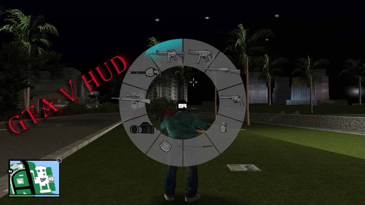 How to install gta V hud in gta vice city - YouTube