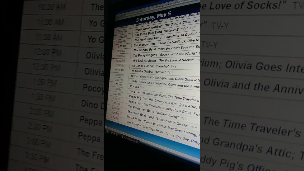 Nick Jr Schedule May 2012 - YouTube