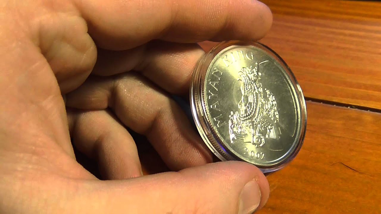 2002 Belize Mayan King Silver Coin - YouTube