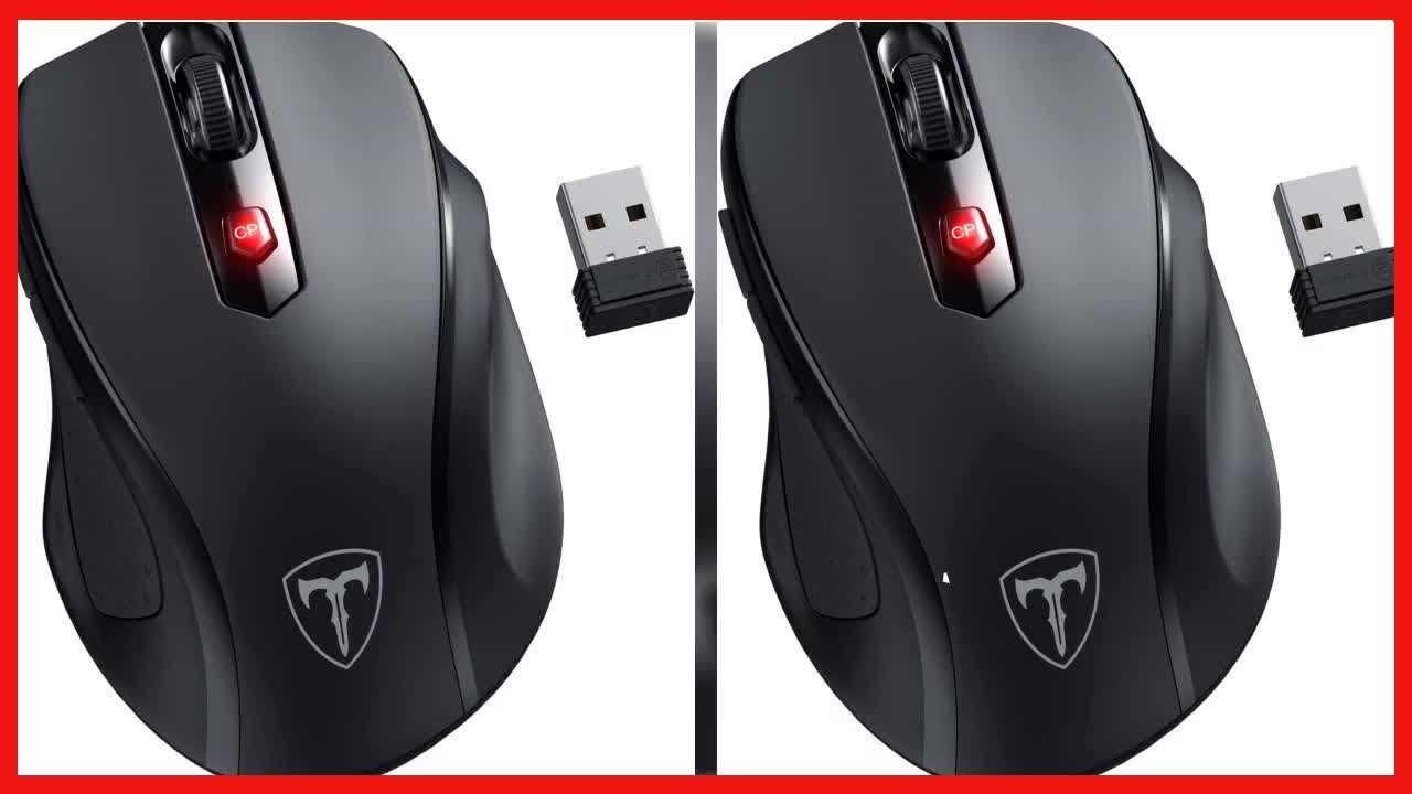 HOTWEEMS Wireless Mouse, D-09 Computer Mouse USB Cordless Mice for ...