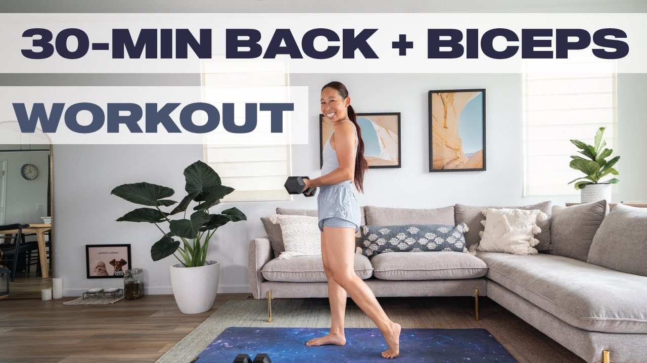 Sweat & Shred | Upper Body Back & Biceps Workout | 30-Minute Complete ...