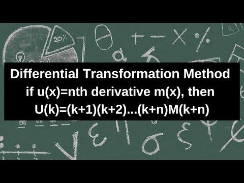 Differential transformation method || nth derivative transformation || DTM theorem # 3 || Lec ...