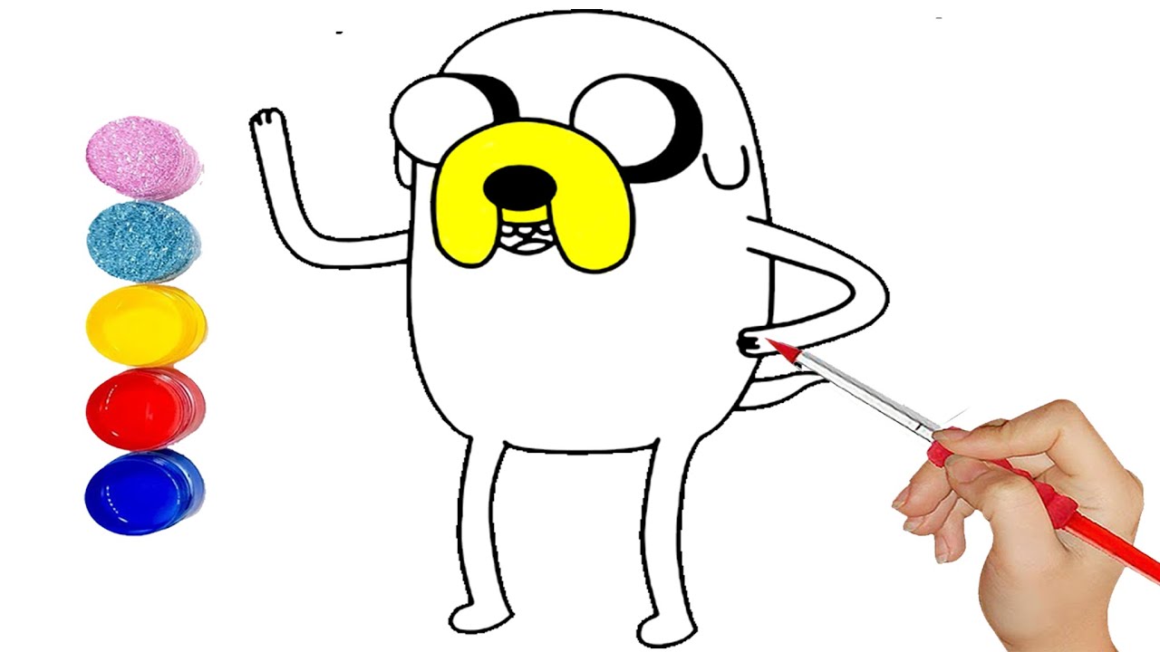 How To Draw Jake The Dog Easy Step By Step - Draw Jake From Adventure ...