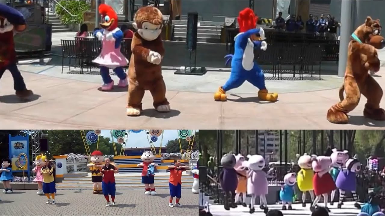 Peppa Pig, The peanuts gang, Woody woodpecker and friends dance to ...