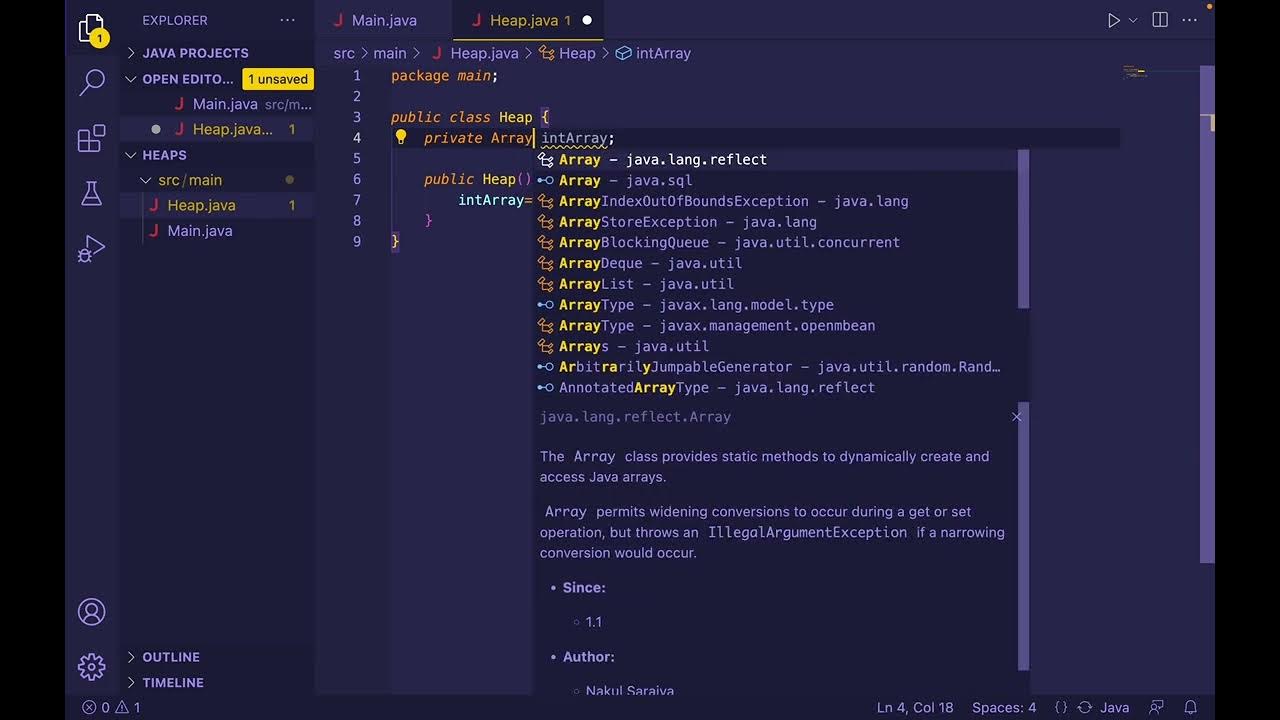 Implementing Heaps in Java - YouTube