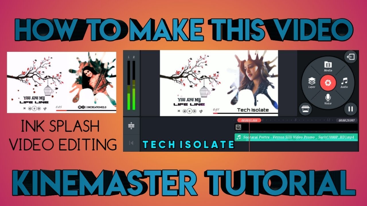 Ink splash video editing tutorial | Kinemaster tutorial | Tech Isolate ...