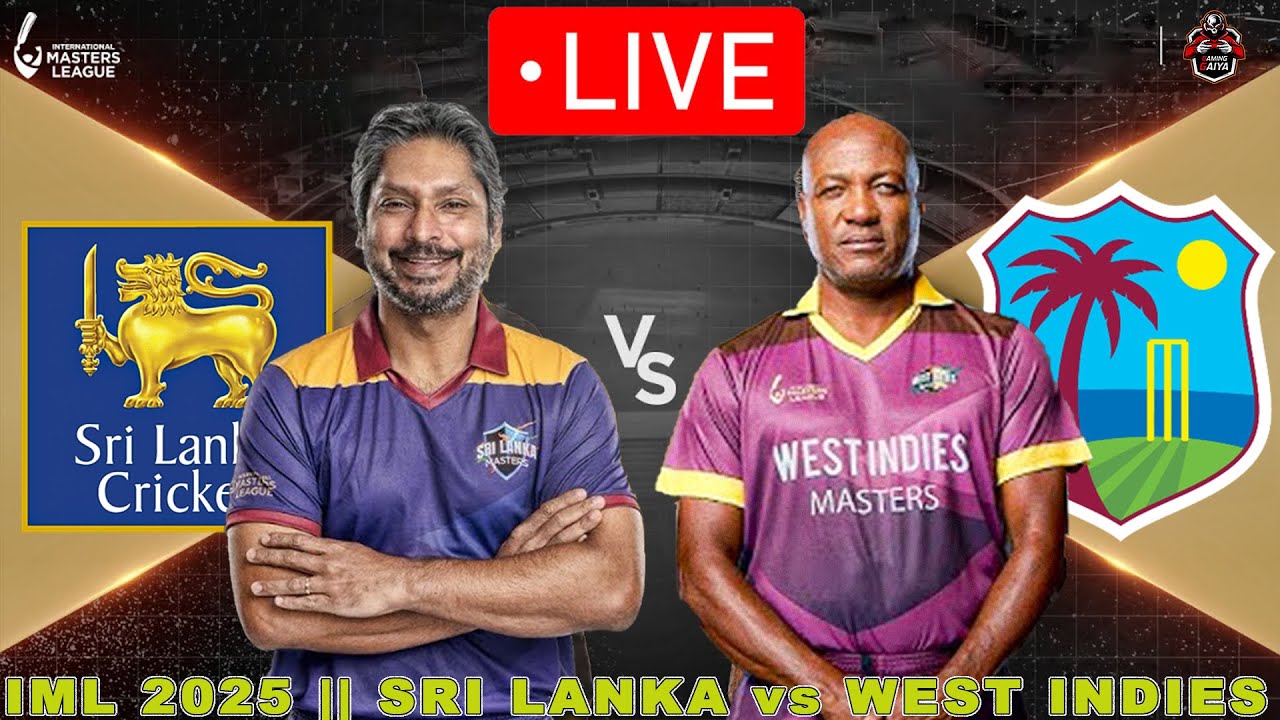 🔴 LIVE | Sri Lanka Masters vs West indies Masters | IML 2025 ( Cricket ...