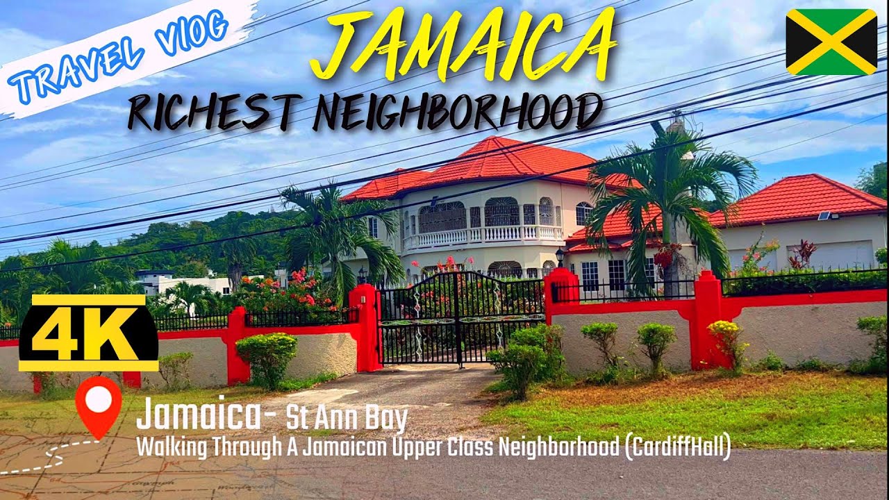 Walking Through A Jamaican Upper Class Neighborhood (Cardiff Hall ...