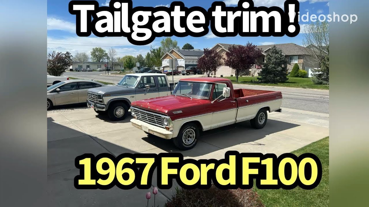 1967 Ford F100 tailgate trim - YouTube