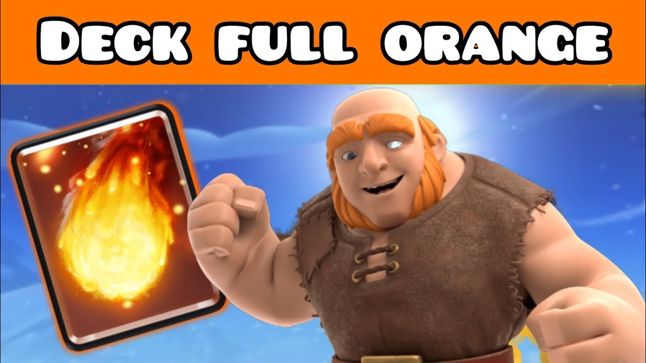 Un DECK 100% ORANGE ? C'est catastrophique 😭 sur Clash Royale - YouTube