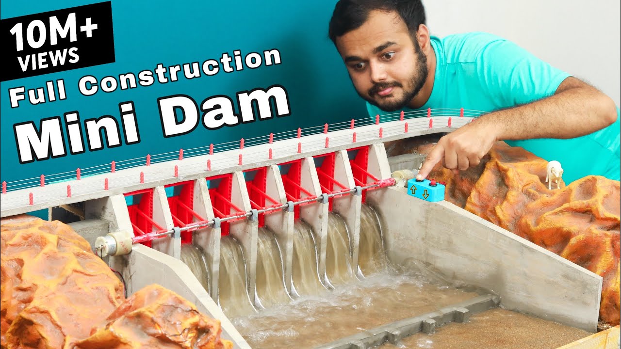 This Guy Built a Miniature Concrete Dam and It Actually Works