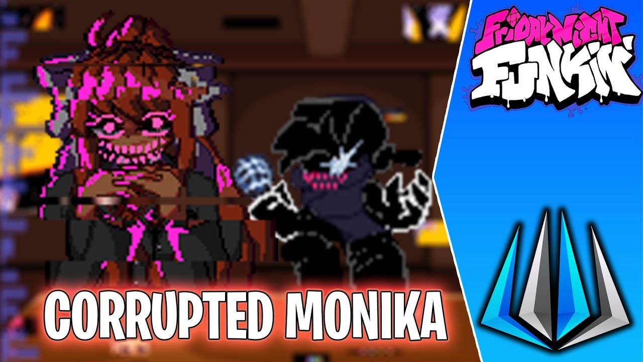 CORRUPTED BF MENYERANG MONIKA!- Friday Night Funkin Indonesaia ...