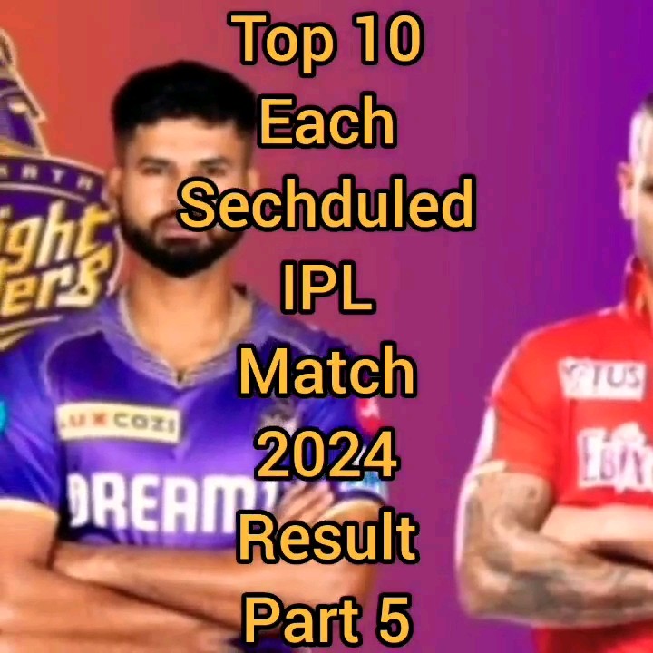 Top 10 Each Sechduled IPL Match 2024 Result part 5 #subscribe #comment ...