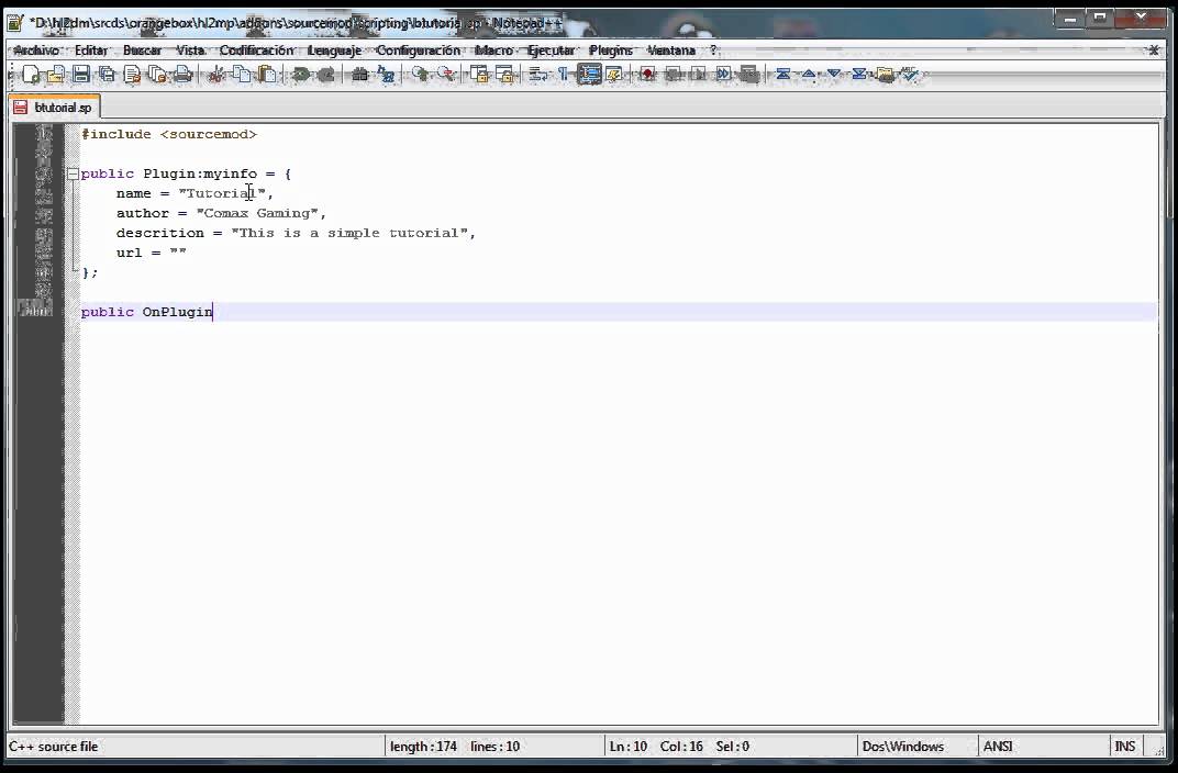 SourceMod Coding Tutorial - 0 - Introduction to SourceMod. - YouTube