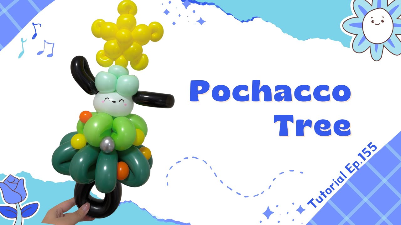 ⭐ How to make a Pochacco Tree | Christmas Design | Step-by-step ...