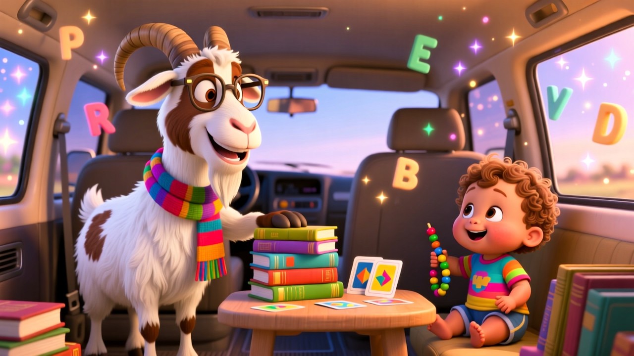 Goat 123 Study Van Up 🐐🚐 | Learn Numbers for Kids | Fun Preschool ...