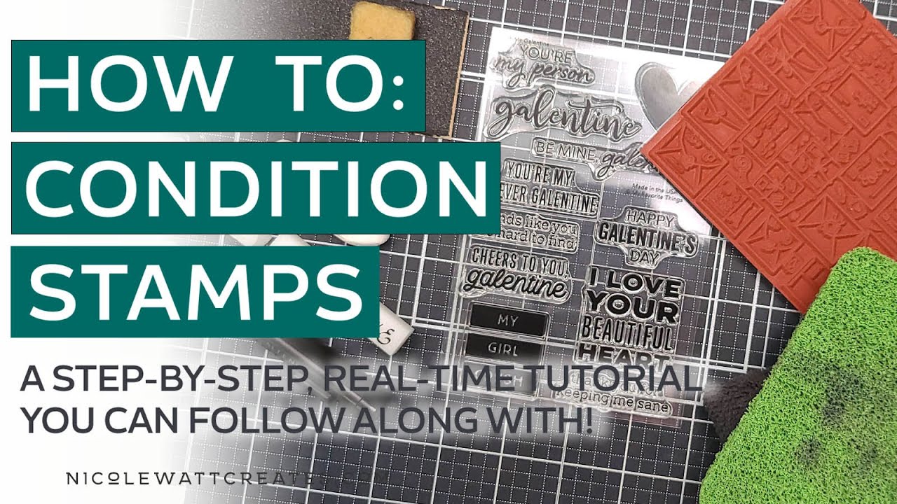 How To: Condition Stamps | Craft Tool Care - YouTube