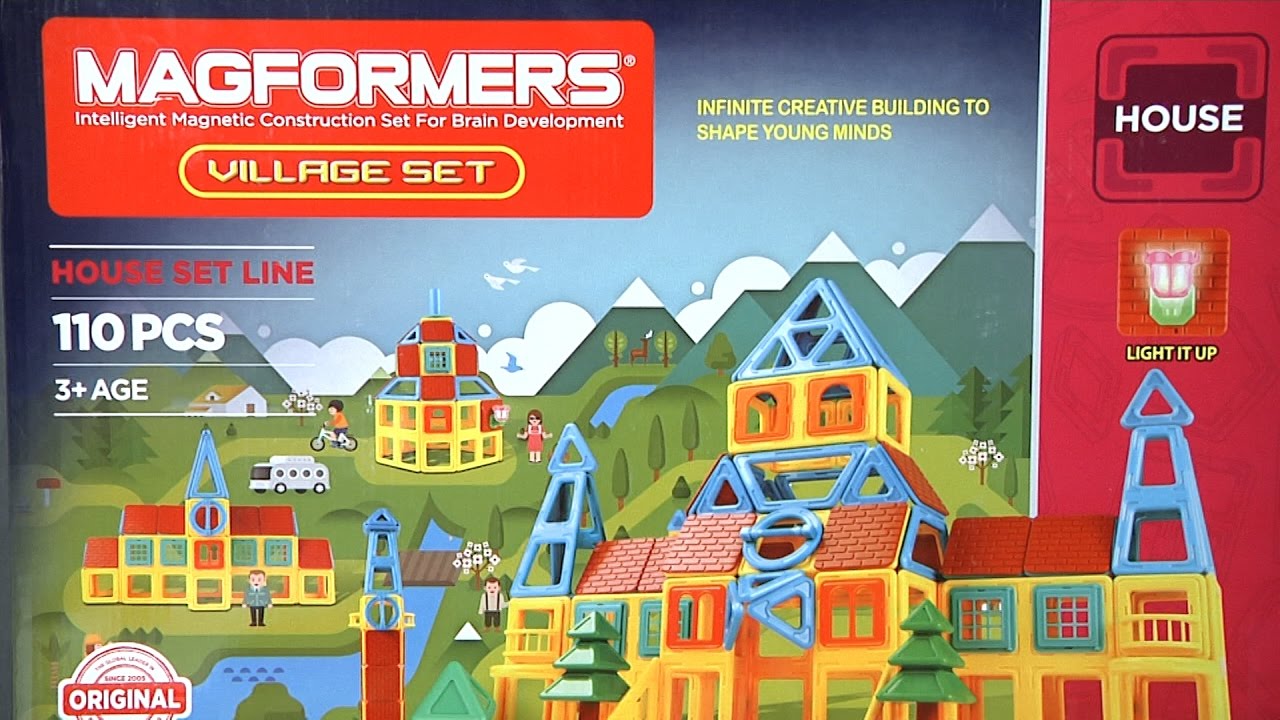 Village Set House Magnetic Building Set from Magformers - YouTube
