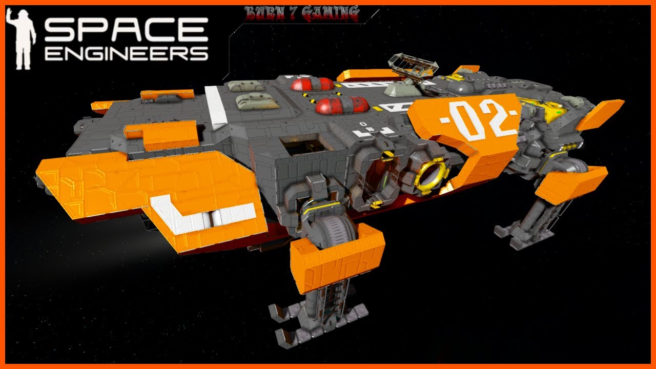 Space Engineers ship showcase - [CE] Long Haul Freighter - YouTube