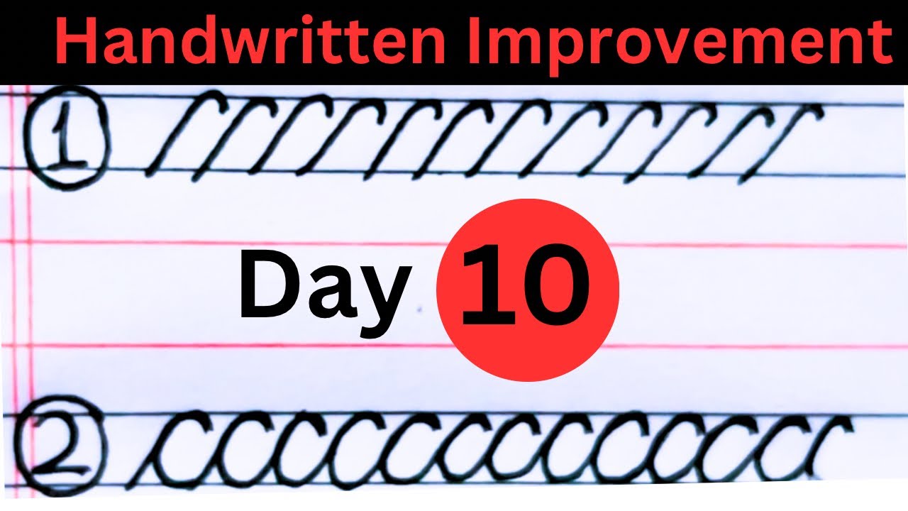 Handwritten improvement day 10 | Cursive handwriting improvement ...
