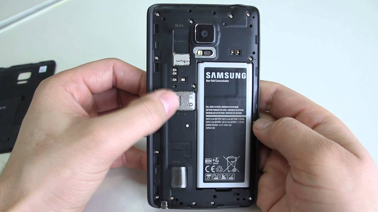 How to insert SIM card to Samsung Galaxy Edge - YouTube