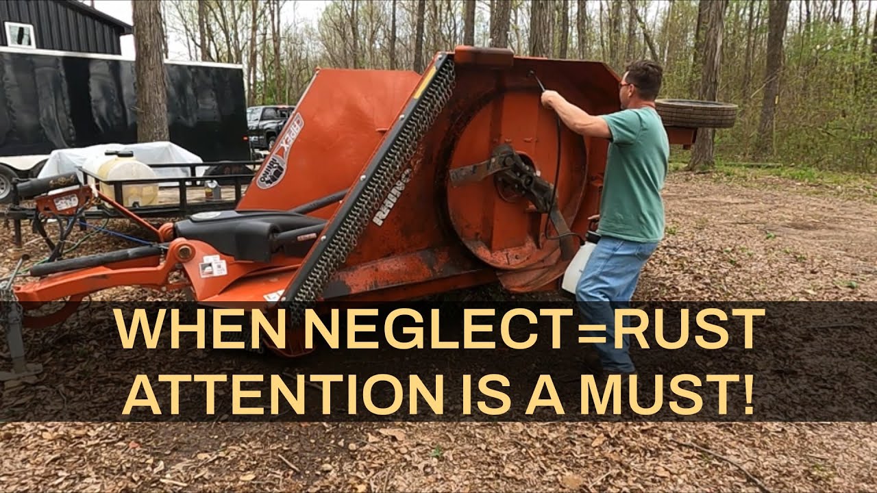 Attempting to prevent further RUST on my Rhino Brush Cutter/Bush Hog ...