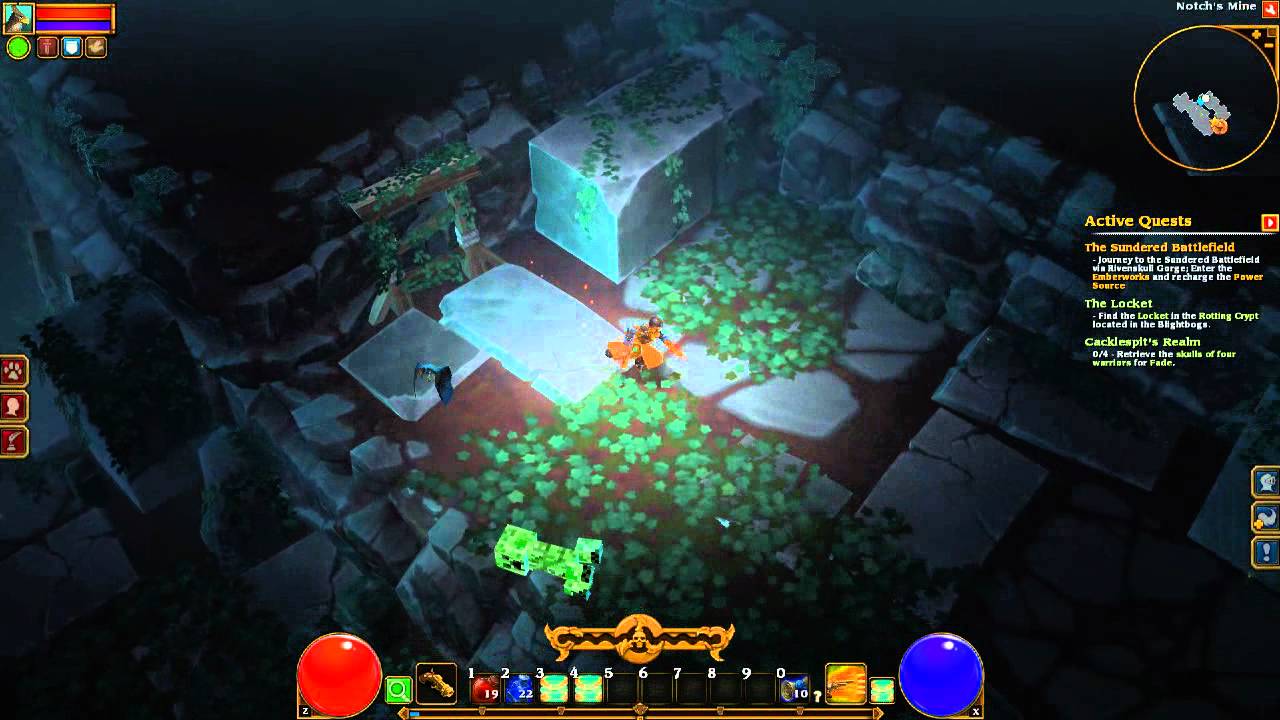 Torchlight 2 : Notch's Mine(Minecraft Dungeon) - YouTube